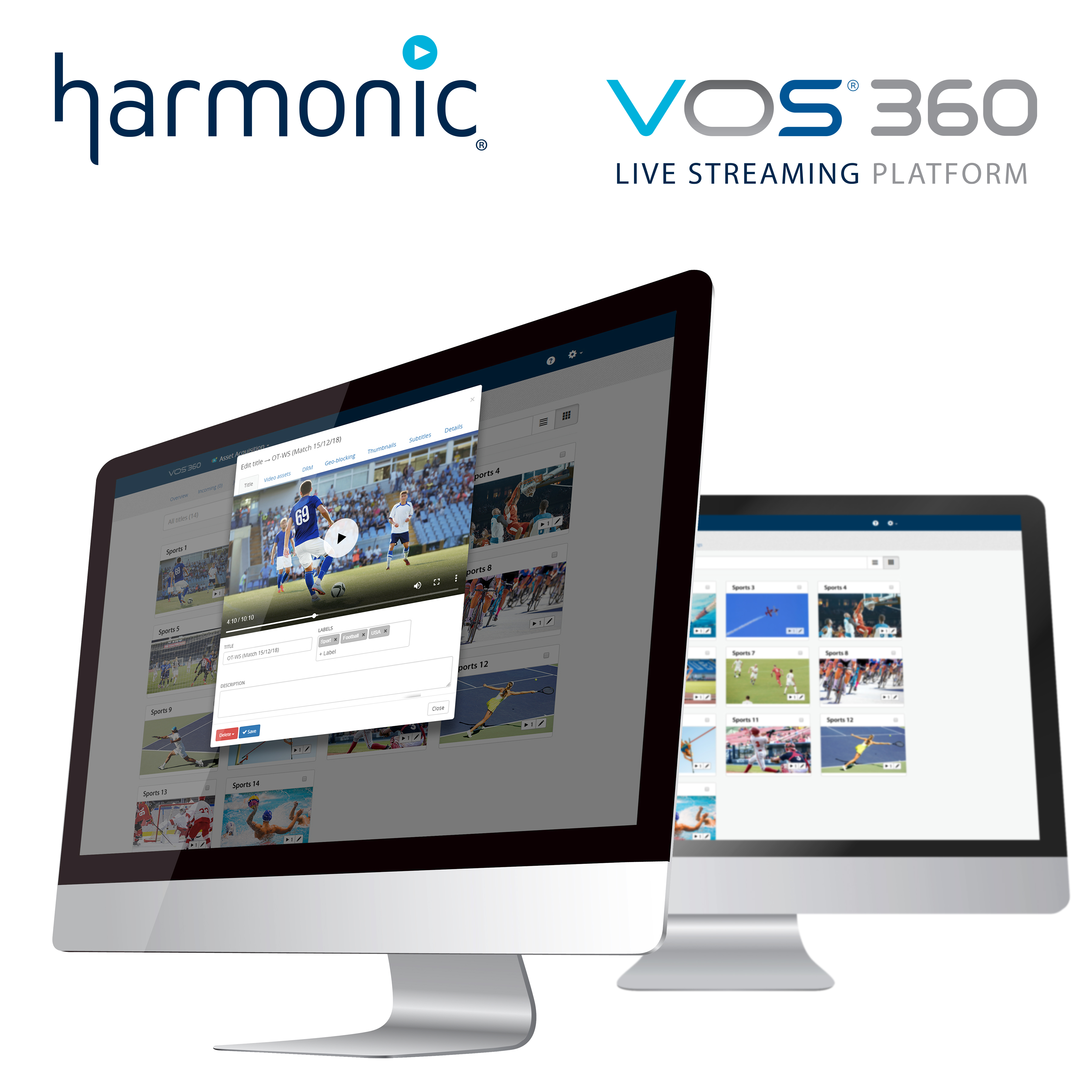 Harmonic VOS®360 Live Streaming Platform