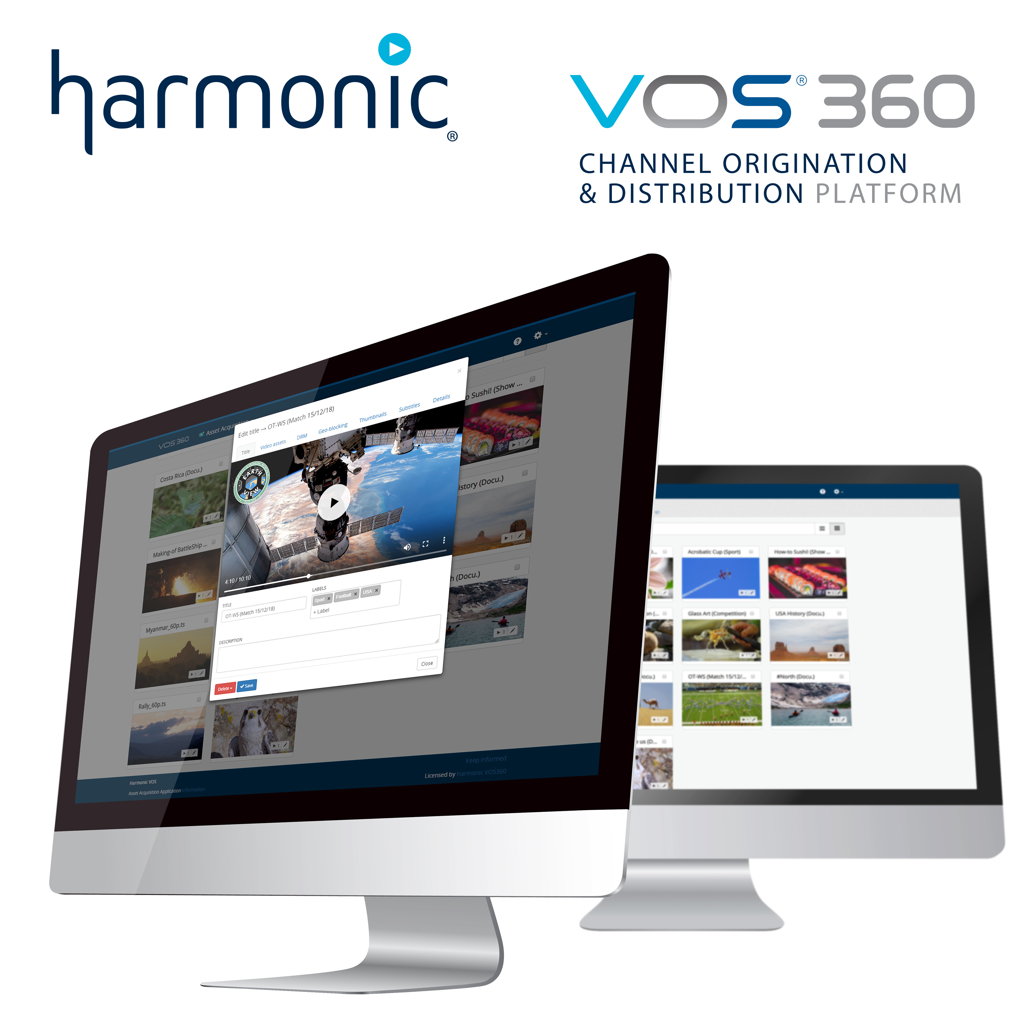 Harmonic’s VOS®360 Channel Origination & Distribution Platform