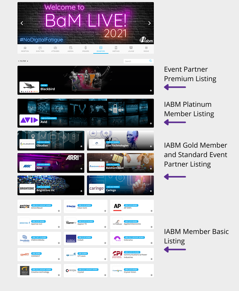 BaM Live Booths - IABM
