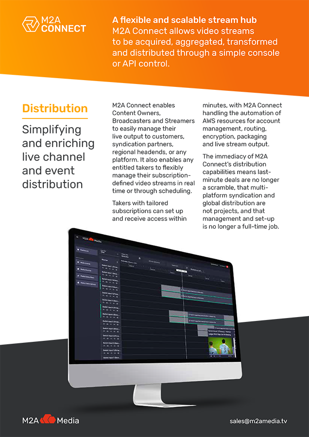 M2A CONNECT Distribution Product Sheet