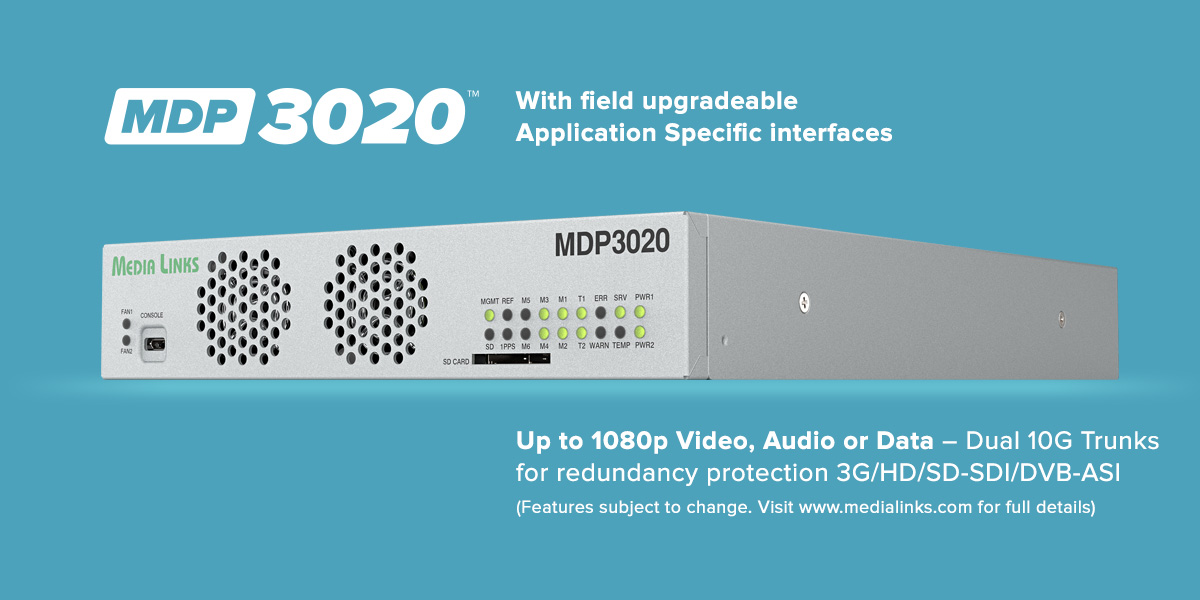 MDP3020 Modular IP Media Gateway (encoder/decoder) - IABM