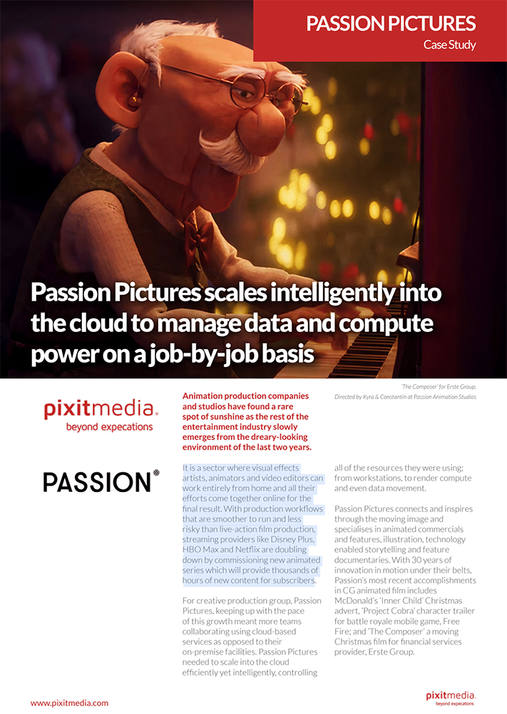Pixit Media Case Study: Passion Pictures