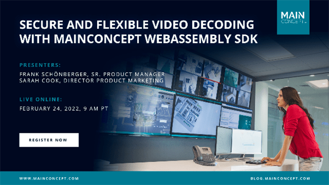 Secure and Flexible Video Decoding with MainConcept WebAssembly HEVC SDK